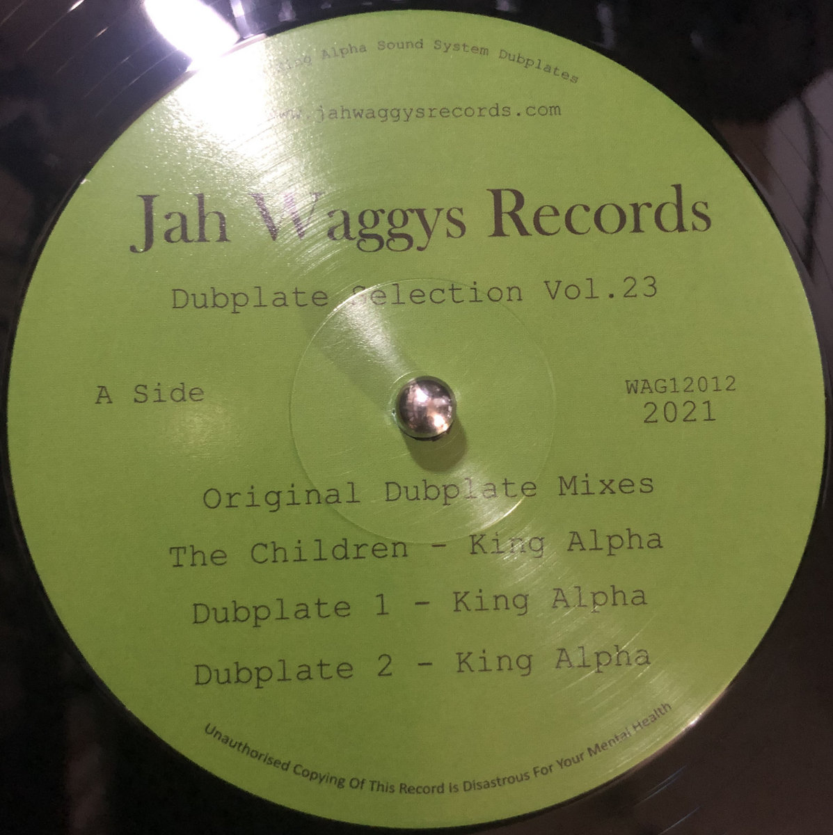 Jah Waggys Dubplate Selection Vol.23-12"-The Children / King Alpha + Nuke Dem / Nomadix Meets ...