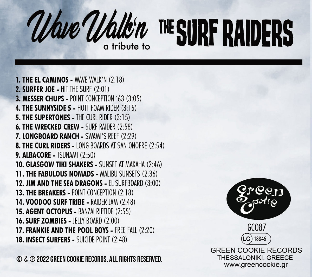 Wave Walk'n: A Tribute To The Surf Raiders (CD/digital, 2022) | Various ...