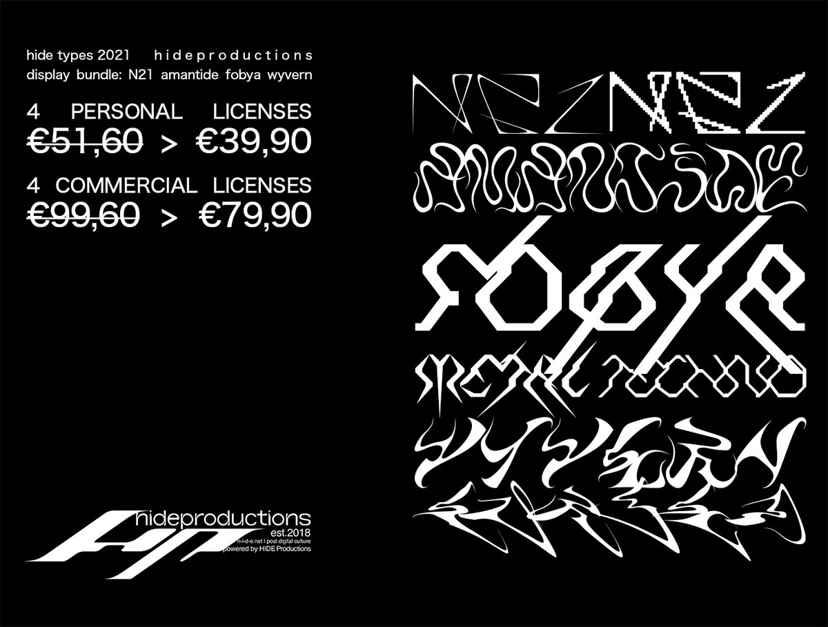 HIDE Types 2021 [Display bundle] | HIDE | H-4