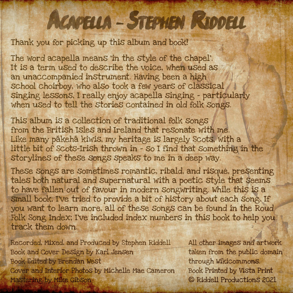 Acapella | Stephen Riddell | Riddell Productions