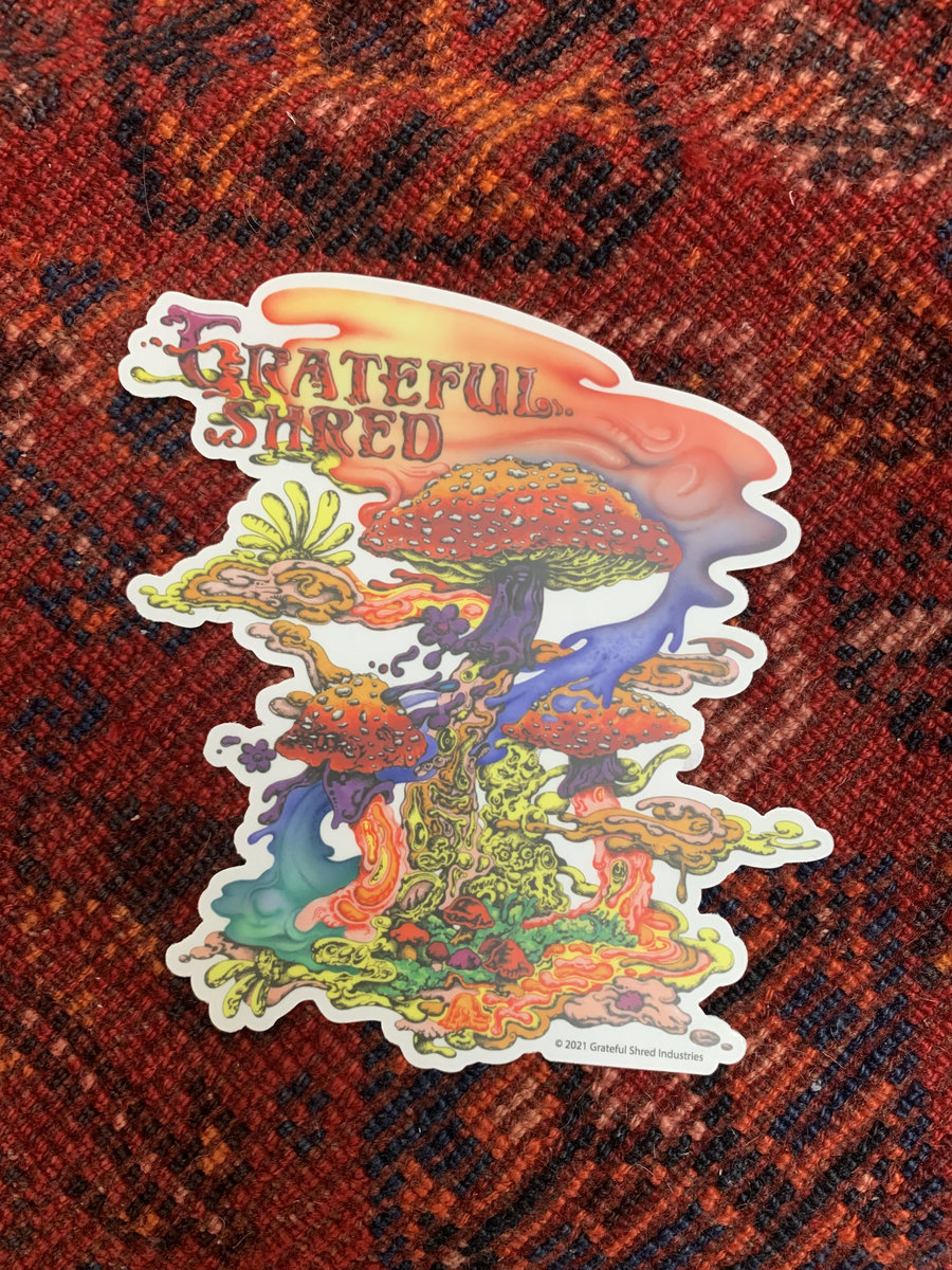 Mushroom Car Sticker / Decal | Grateful Shred