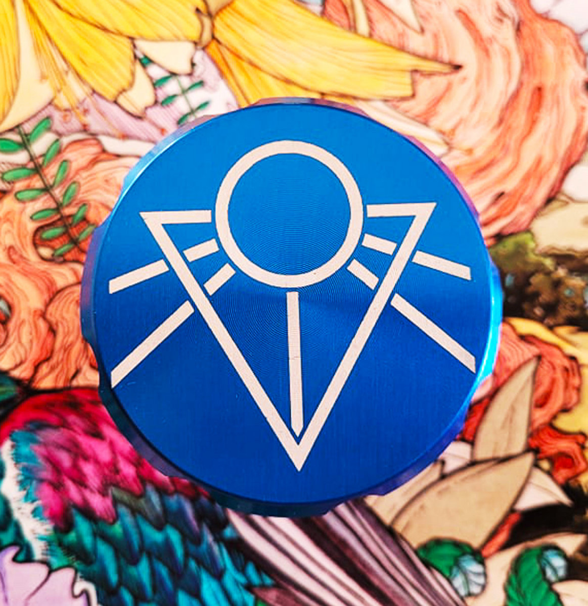 PDtS Logo Grinder 2.0 Blue | Pull Down the Sun