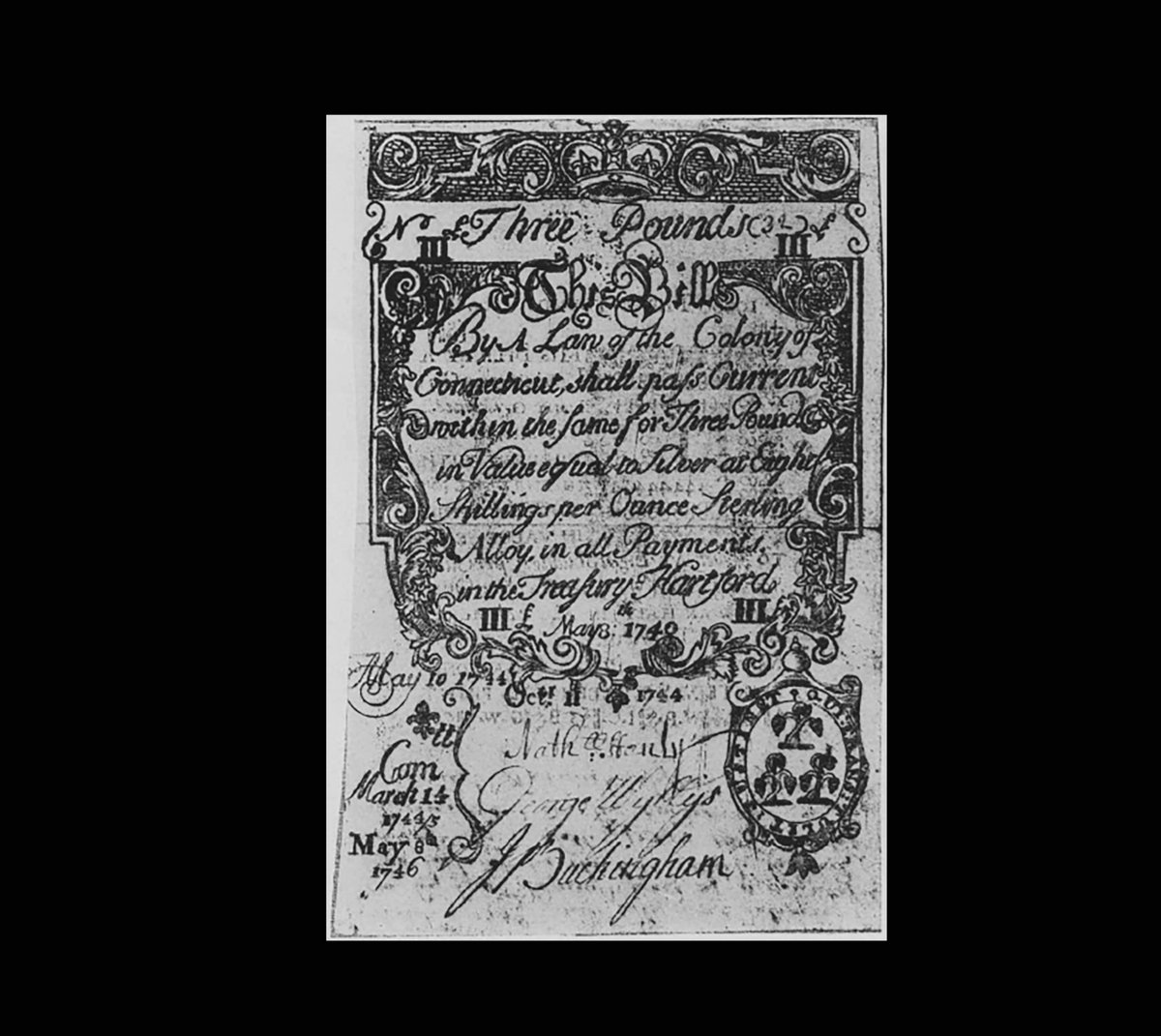 Counterfeiting in Colonial Connecticut / a lot of tiles (trivial scan ...