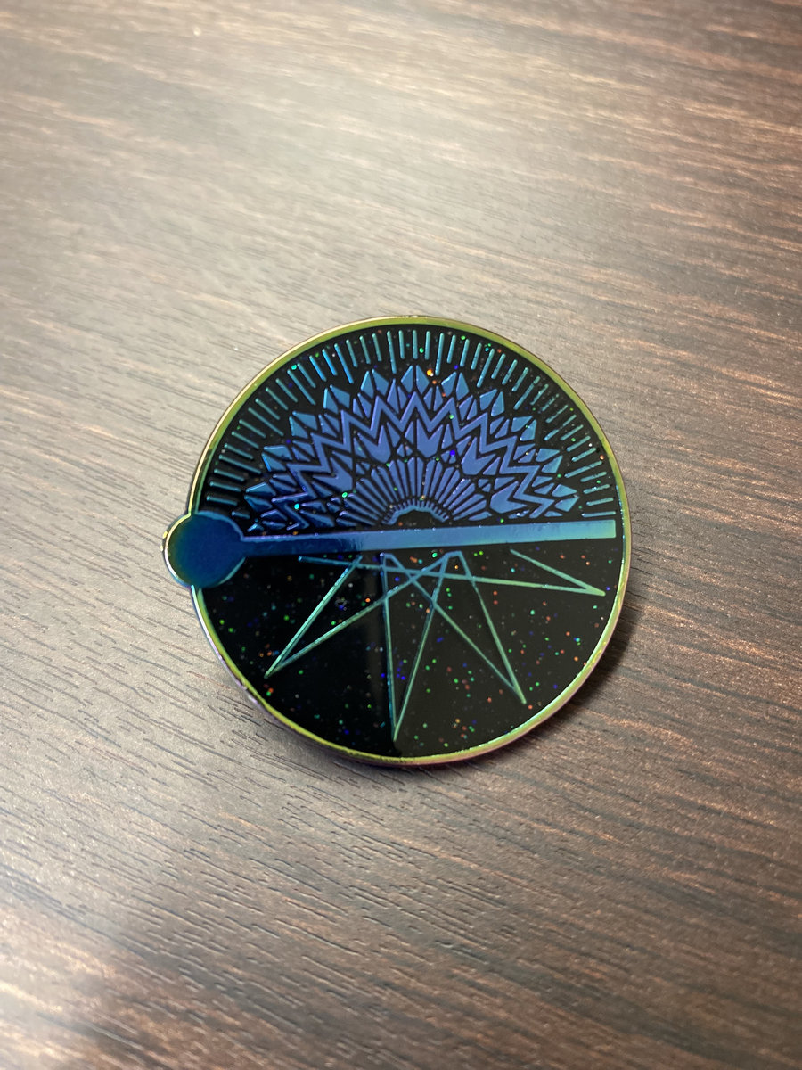 Black/Rainbow Circle SPR Logo Pin | Silent Pendulum Records