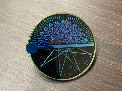 Black/Rainbow Circle SPR Logo Pin | Silent Pendulum Records