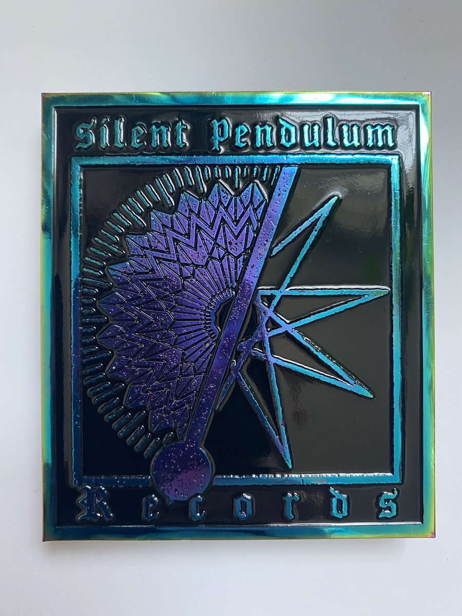 Black/Rainbow Square SPR Logo Pin | Silent Pendulum Records