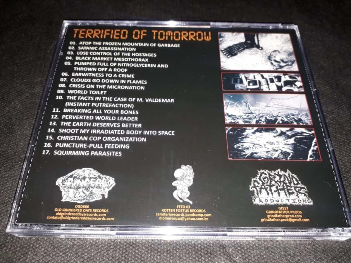 NYCTOPHAGIA: Terrified Of Tomorrow - CD | Rotten Foetus Records