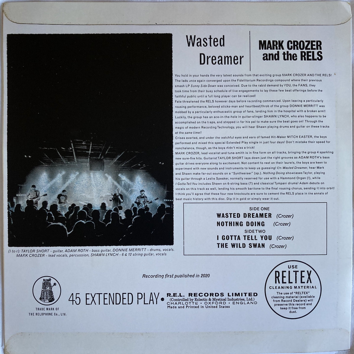 Wasted Dreamer EP | Mark Crozer & The Rels | Mark Crozer