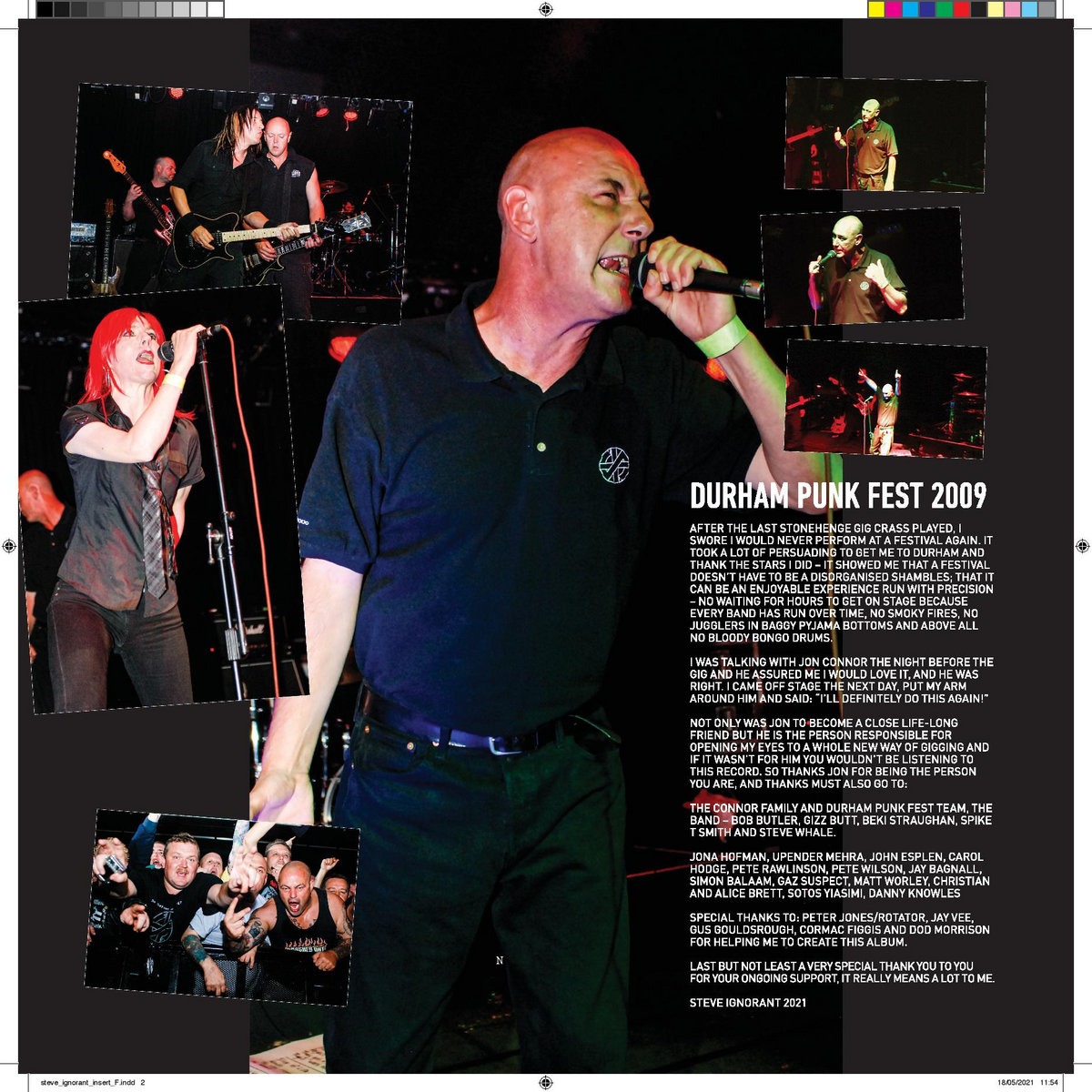 STEVE IGNORANT - LIVE AT DURHAM PUNK FESTIVAL 2009 | WWW.ROTATORVINYL.COM