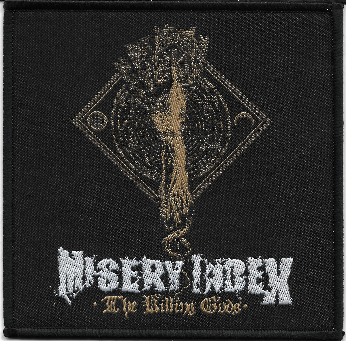MISERY INDEX-THE KILLING GODS-WOVEN PATCH | THRASH CORNER RECORDS