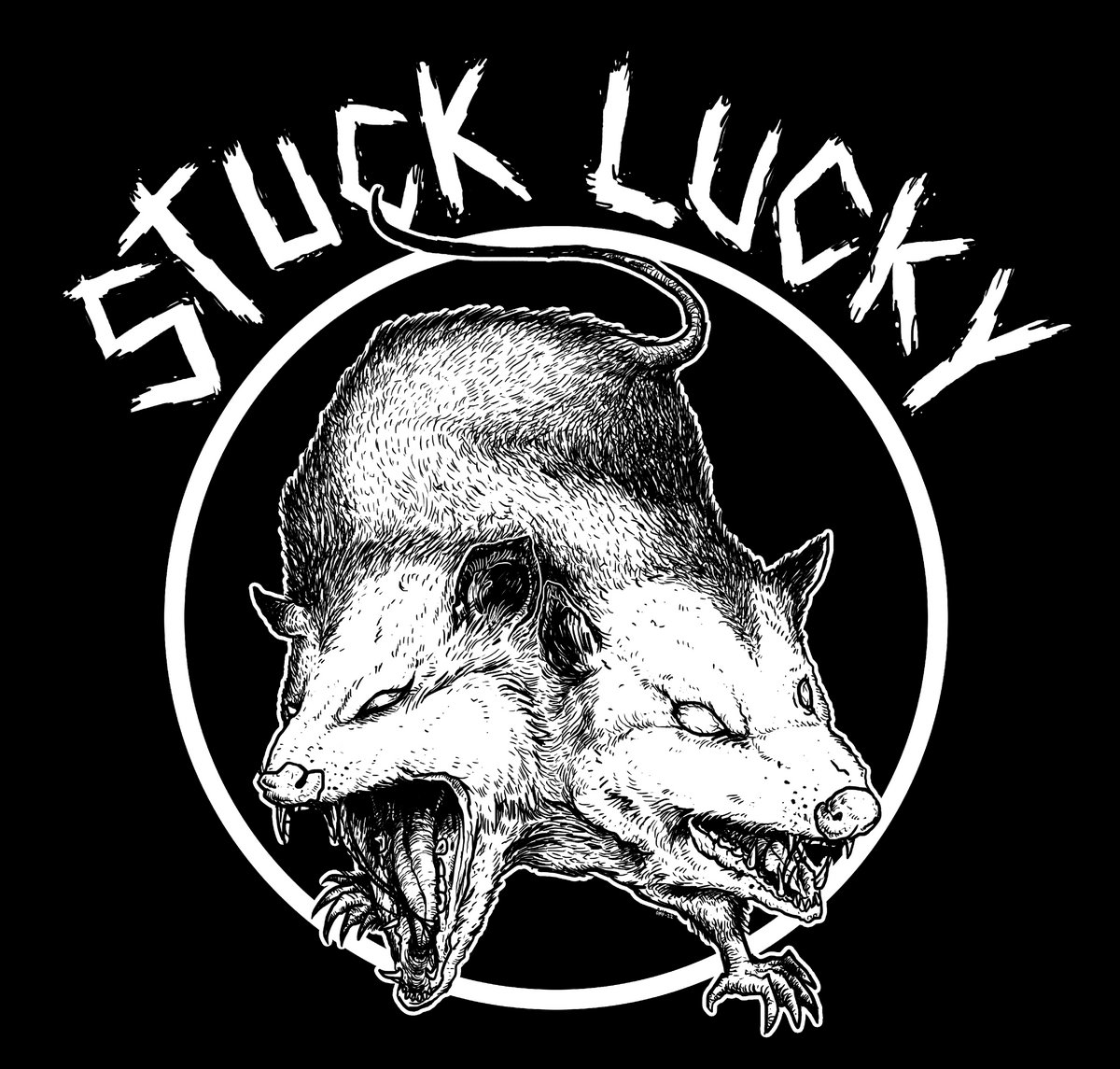Two Headed Possum T-shirt | Stuck Lucky