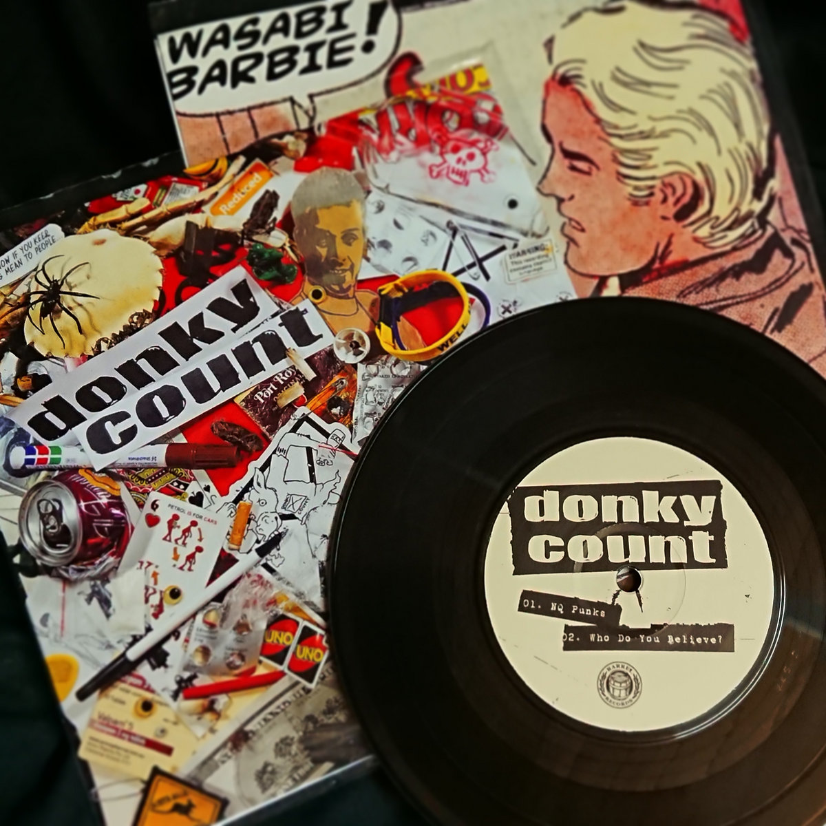 Split 7" with Wasabi Barbie | Donky Count