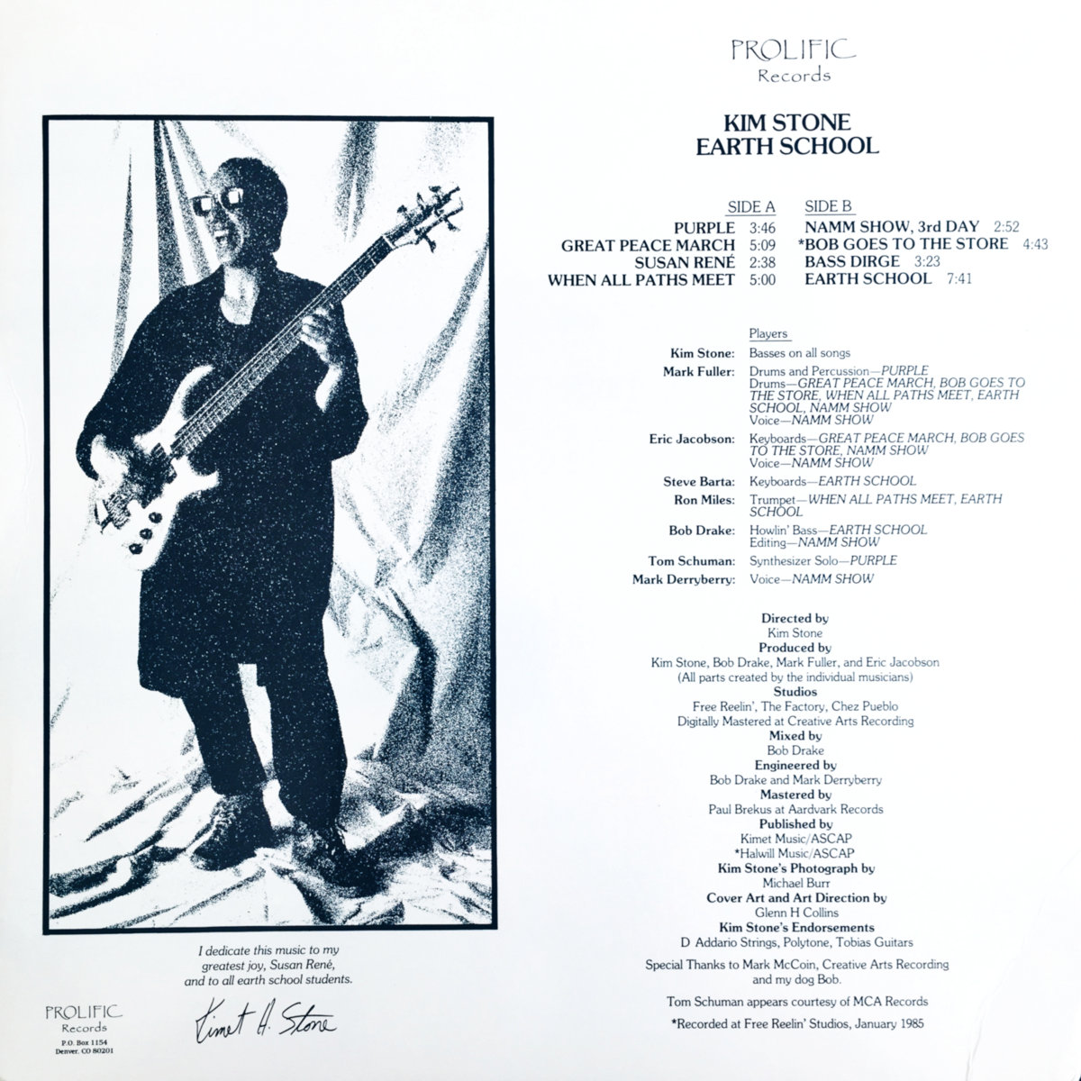 Earthschool + | Kim Stone Band