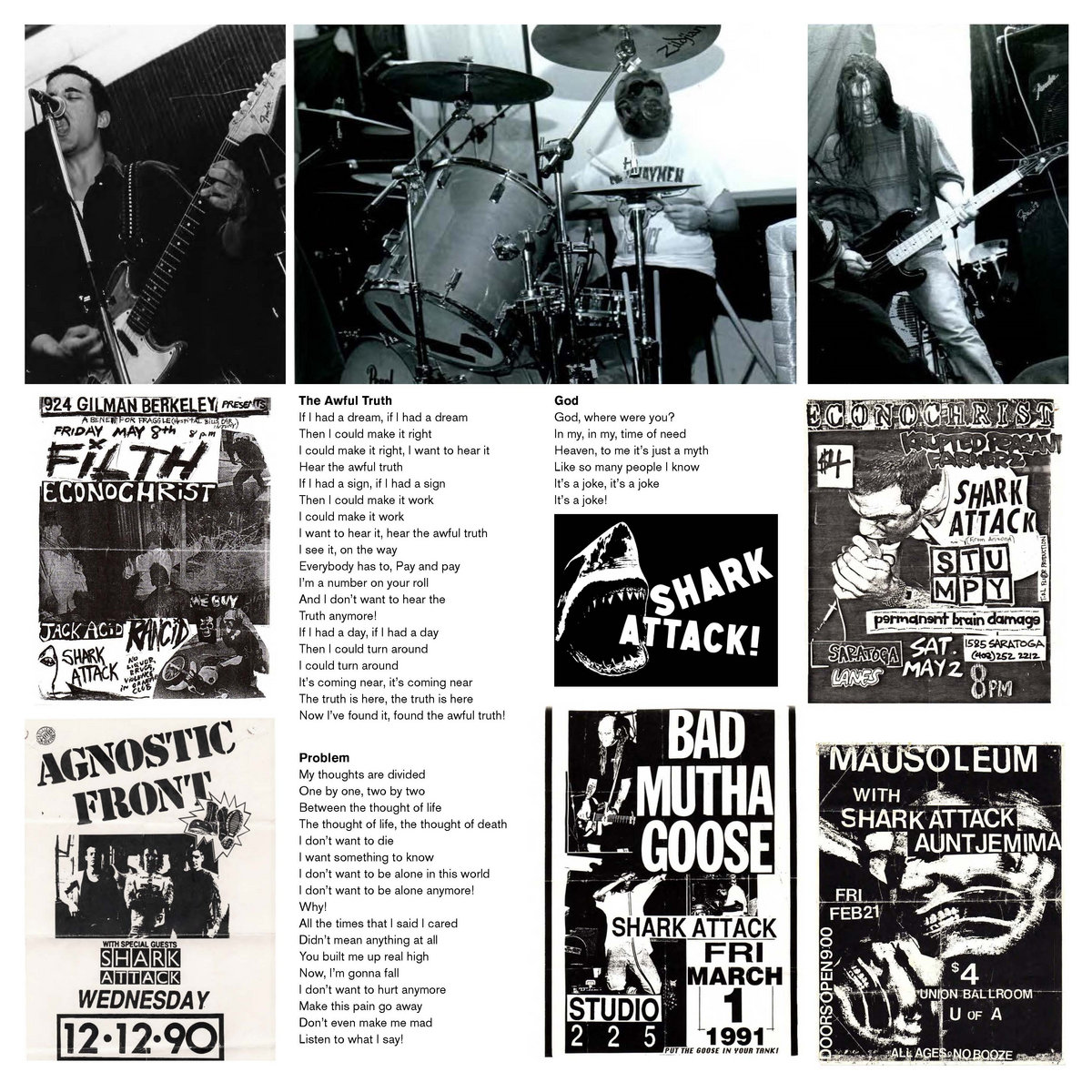 SHARK ATTACK (unheard Southern punk) | SWEET FA LABEL