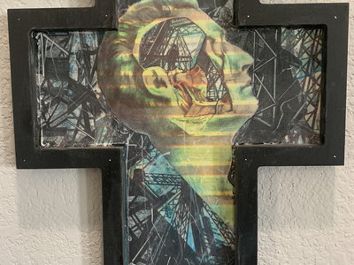Curse Mackey Original cross-shaped art panel, new for 2022! | Curse Mackey