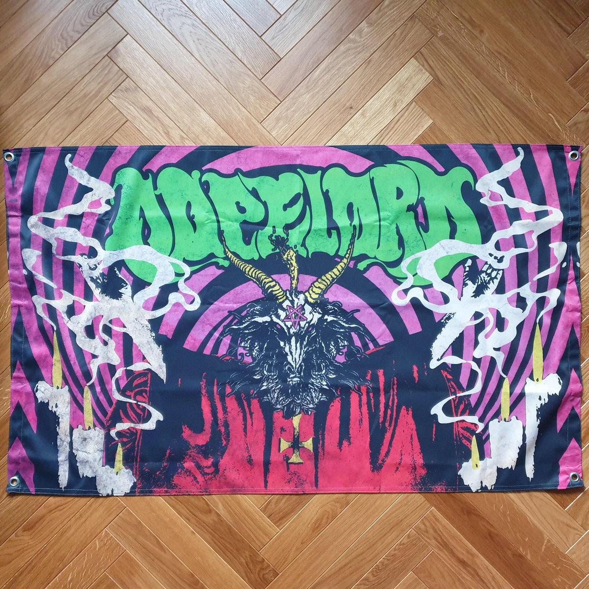 Spellcasting Baphomet Flag | Dopelord