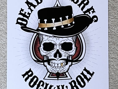 Rock ‘n’ Roll Ace Card Art Poster Print | Dead Hombres