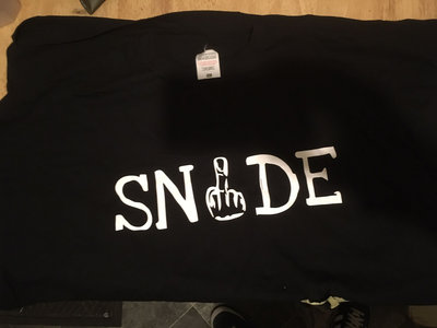 New black 'Snide' T-shirt with white graphics. Size XXL only. | Dammit ...