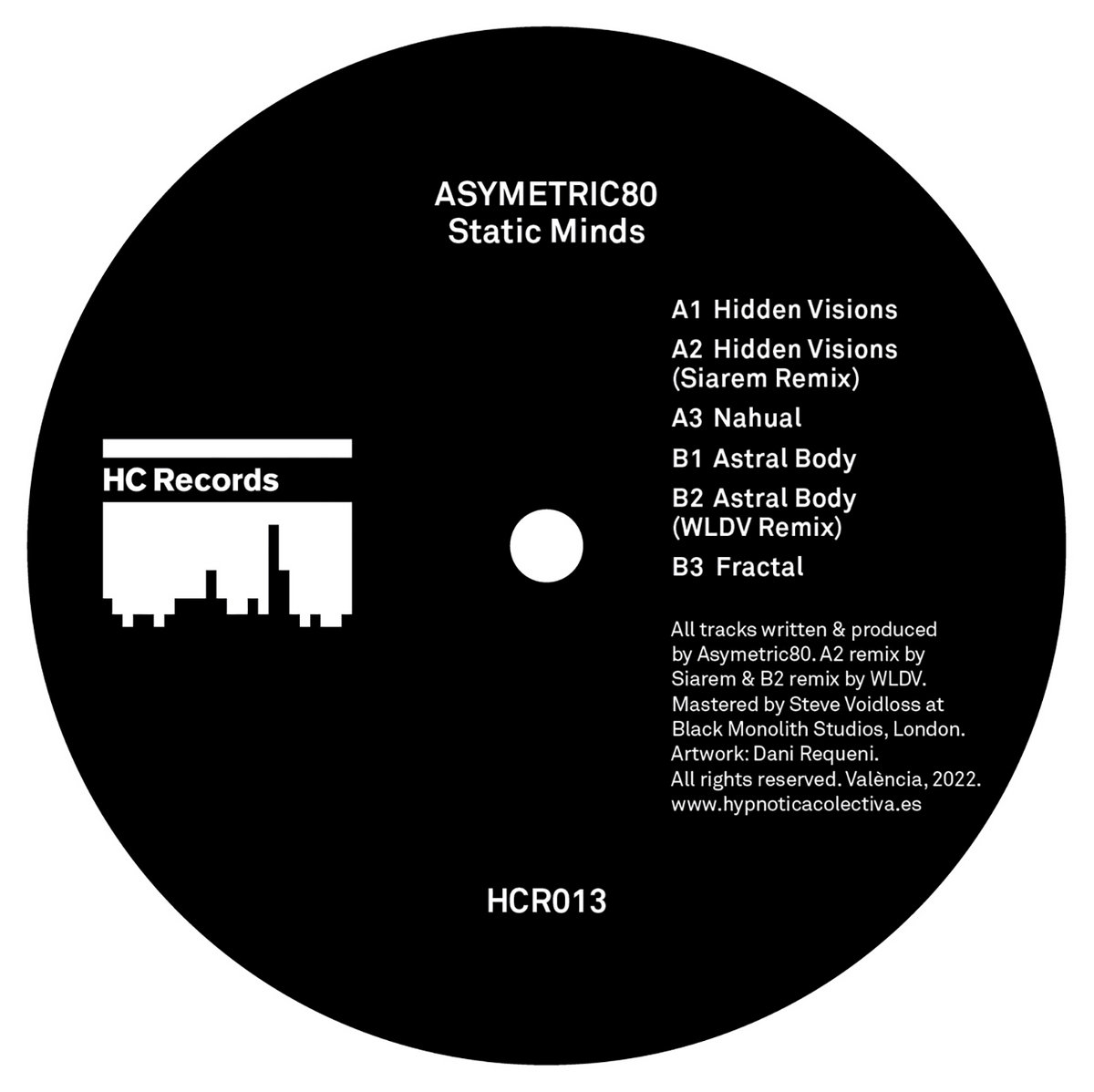 Static Minds [HCR013] | Asymetric80 | HC Records