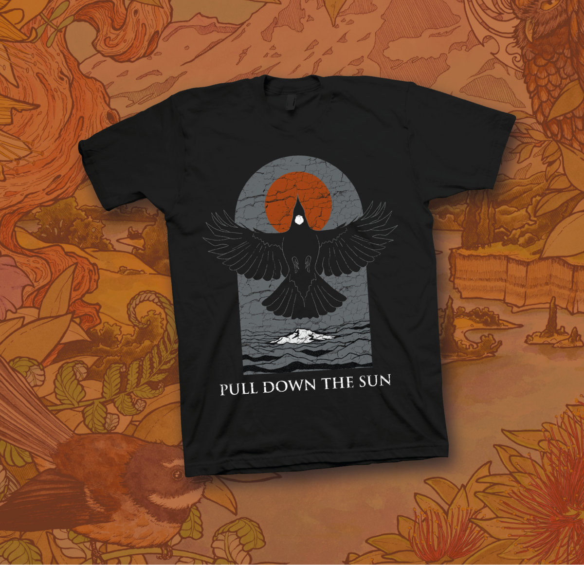 Black Tui T-shirt | Pull Down the Sun
