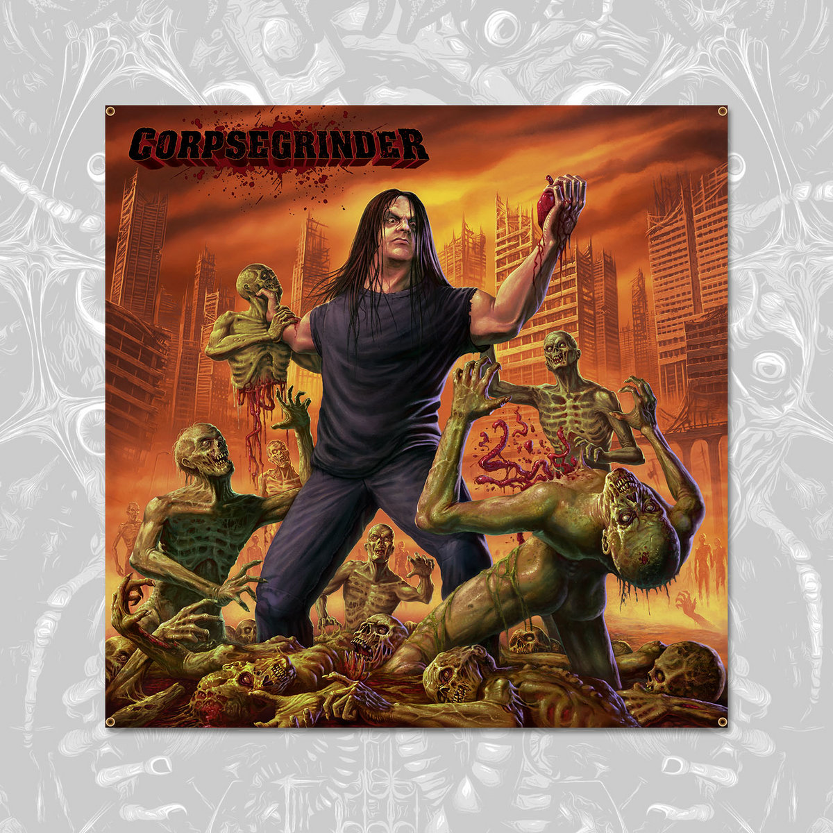 CORPSEGRINDER 4 X 4 FT WALL FLAG | Corpsegrinder