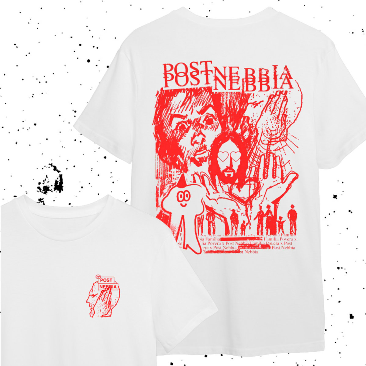 Familia Povera x Post Nebbia - White T-shirt 2022 | Post Nebbia