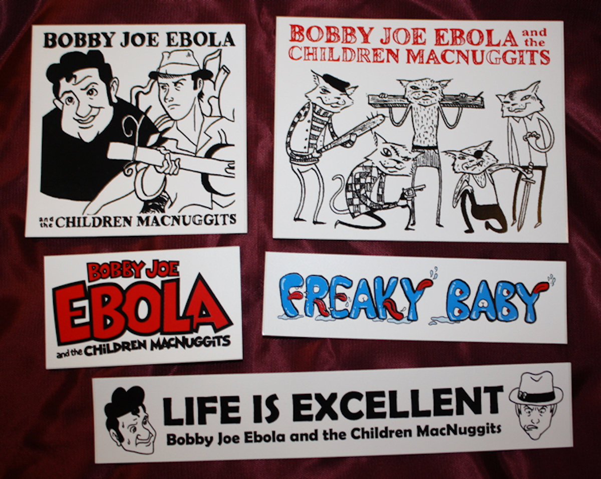 Assorted Bobby Joe Ebola Vinyl Stickers | Bobby Joe Ebola and the ...