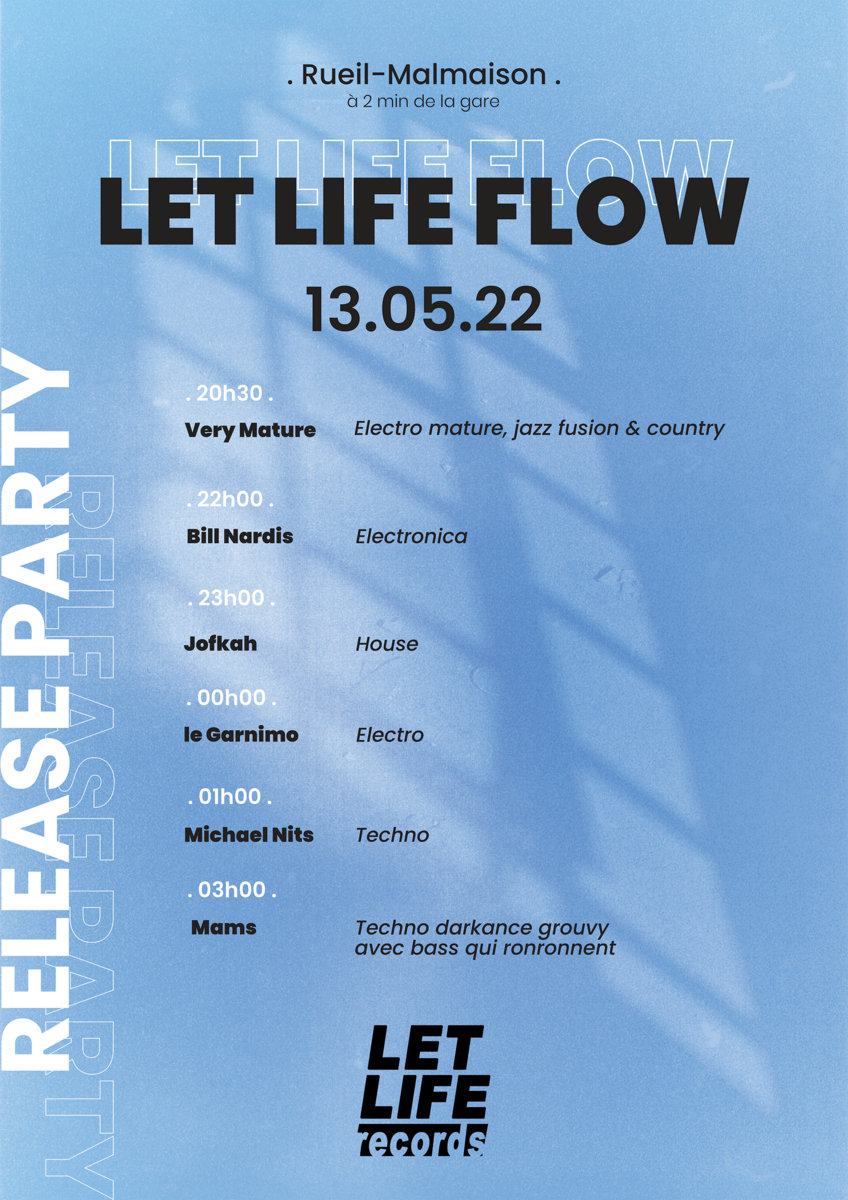 Affiche - Let Life Flow Release Party - A2 (59.4 x 42 cm) - ultra ...