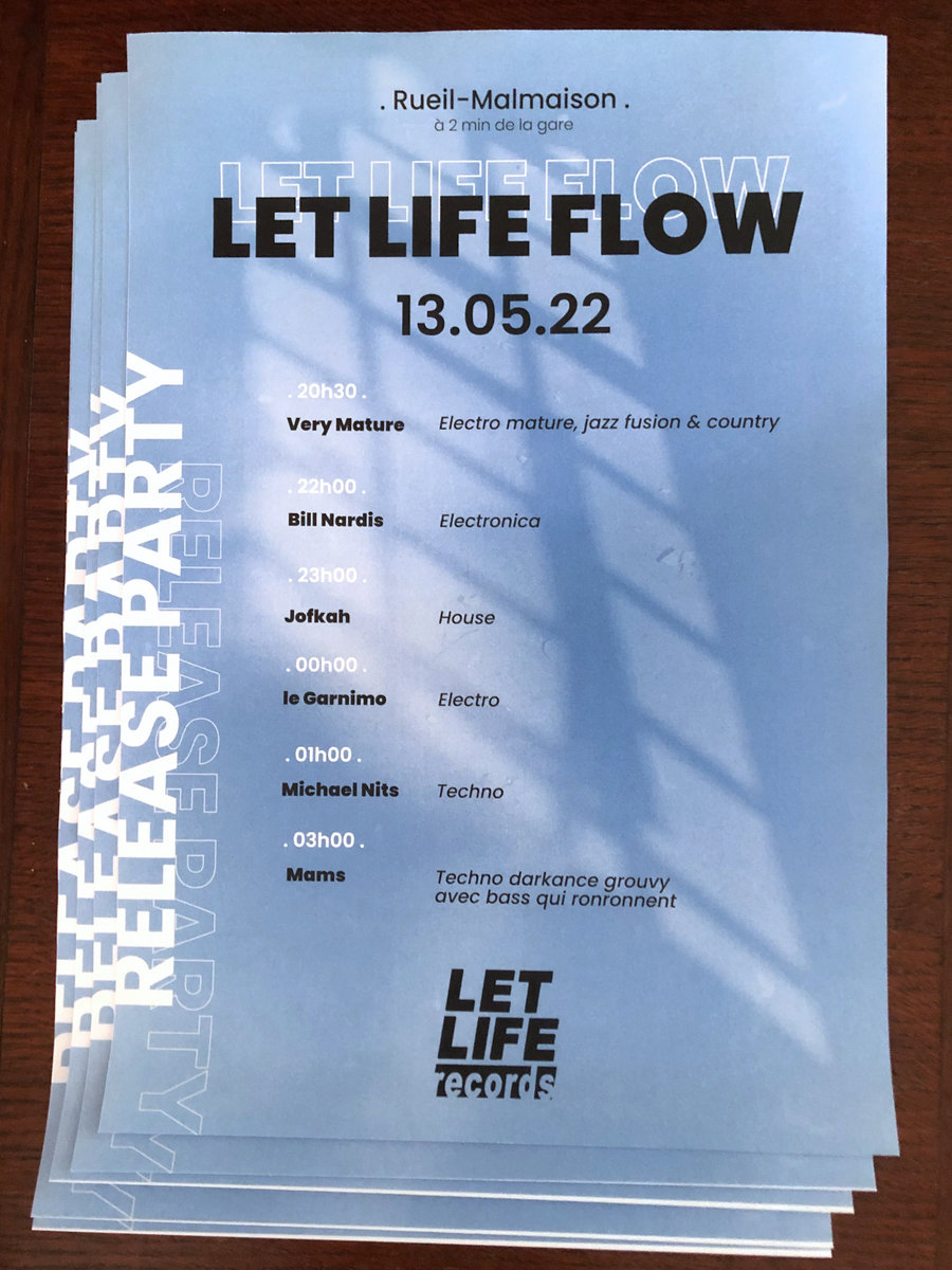 Affiche - Let Life Flow Release Party - A2 (59.4 x 42 cm) - ultra ...