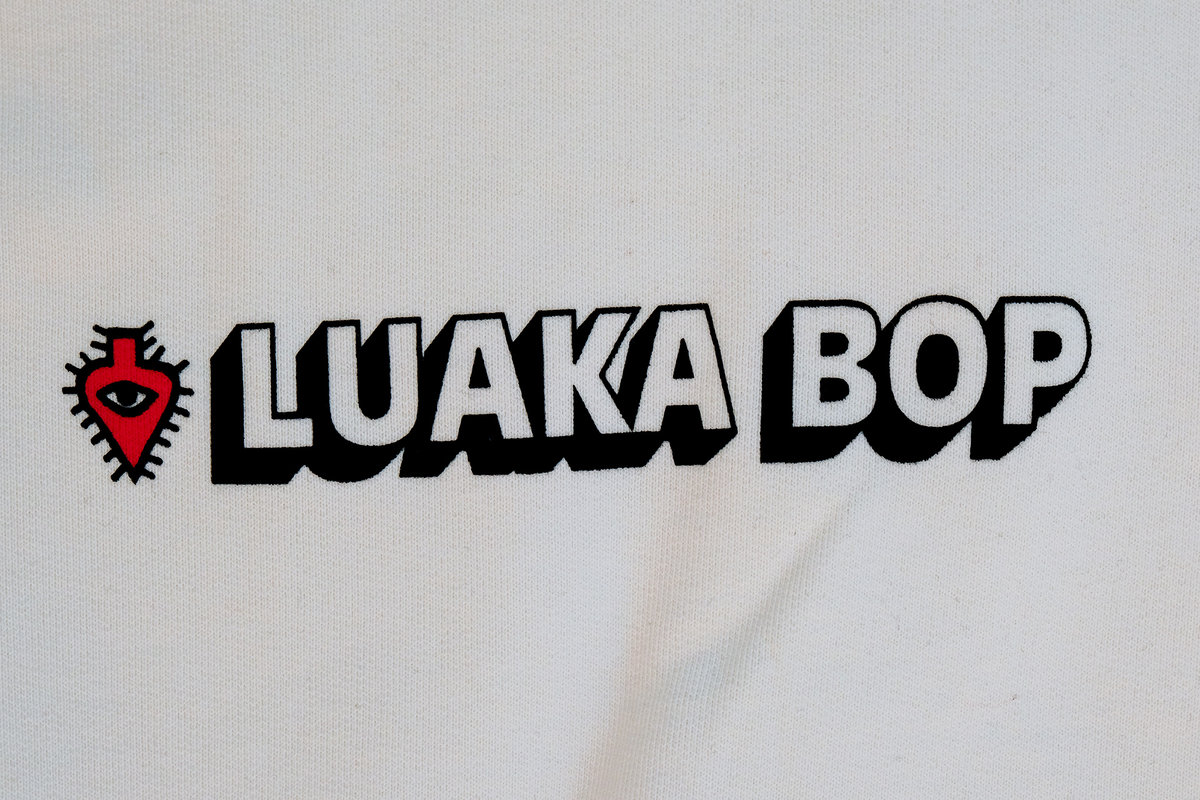 Luaka Bop Crewneck Sweatshirt in Iced White | Luaka Bop