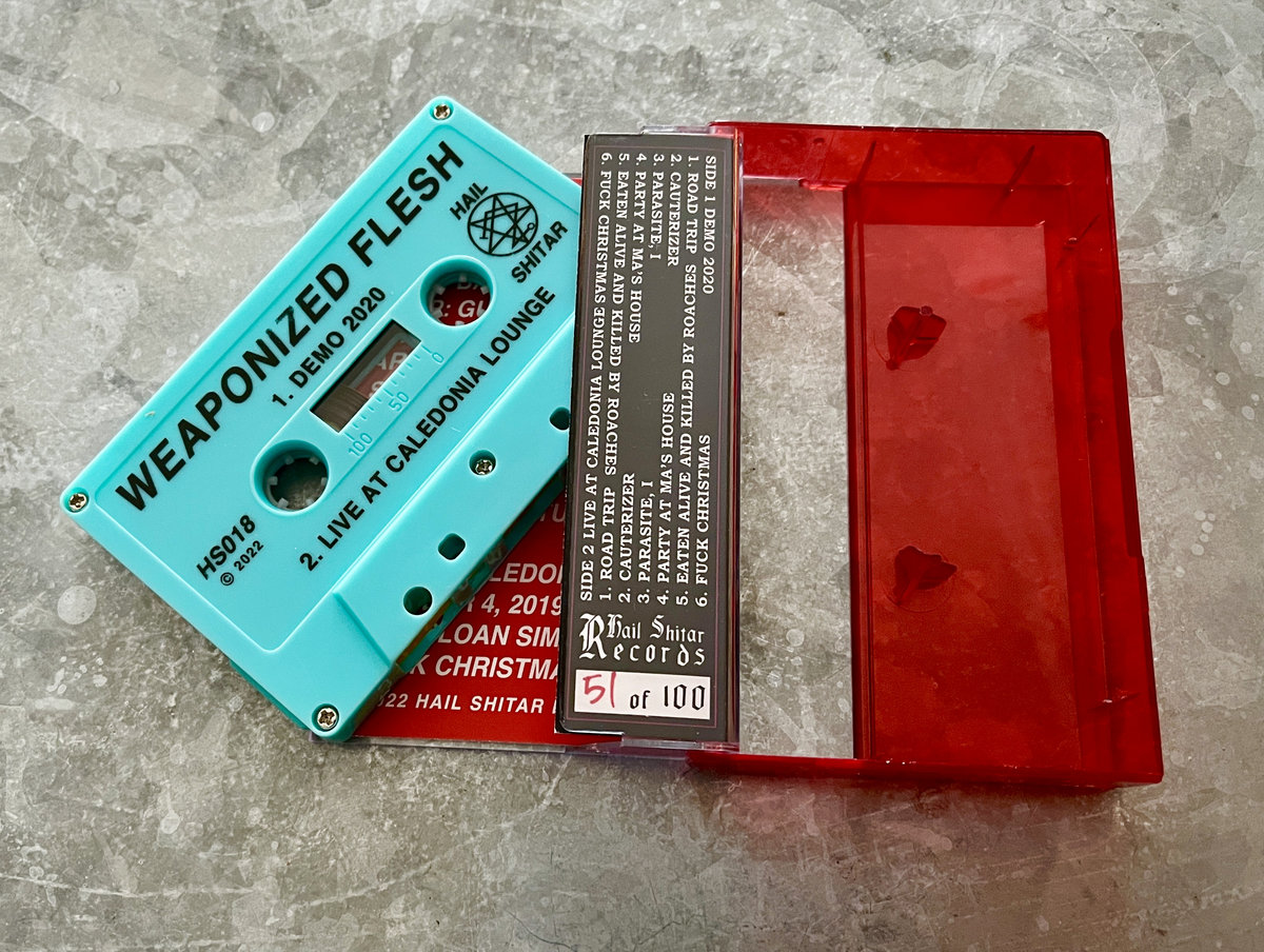WEAPONIZED FLESH Demo 2020 / Live 2019 Cassette | Hail Shitar