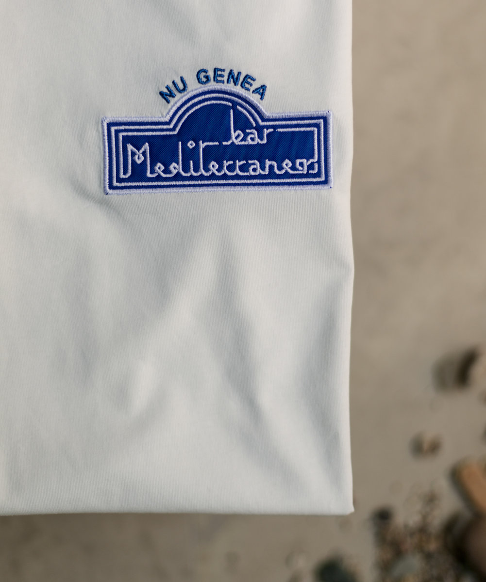 Nu Genea Bar Mediterraneo White T-Shirt | Nu Genea
