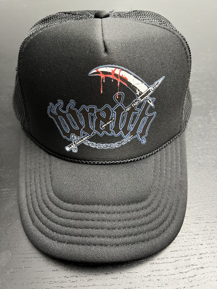 Blood Drip Logo Trucker Hat | Wraith