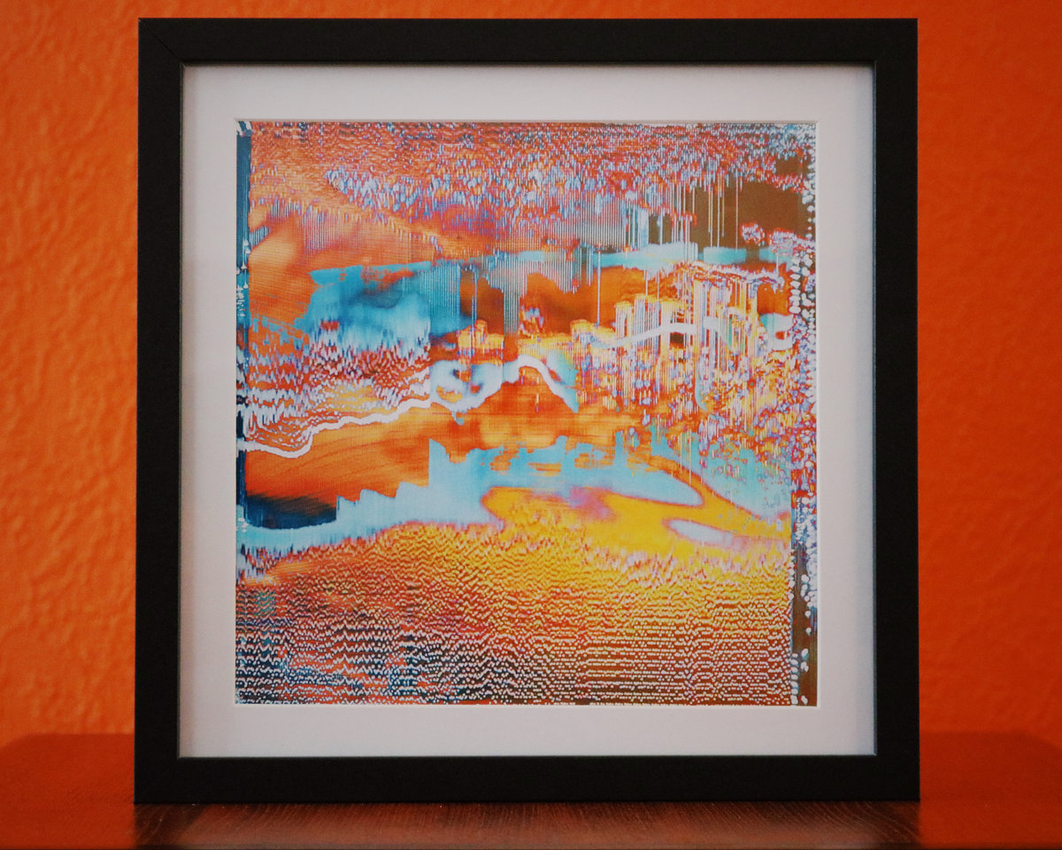 Limited Framed Retro Glitch Art Print - 4 Variations | Man Without Country