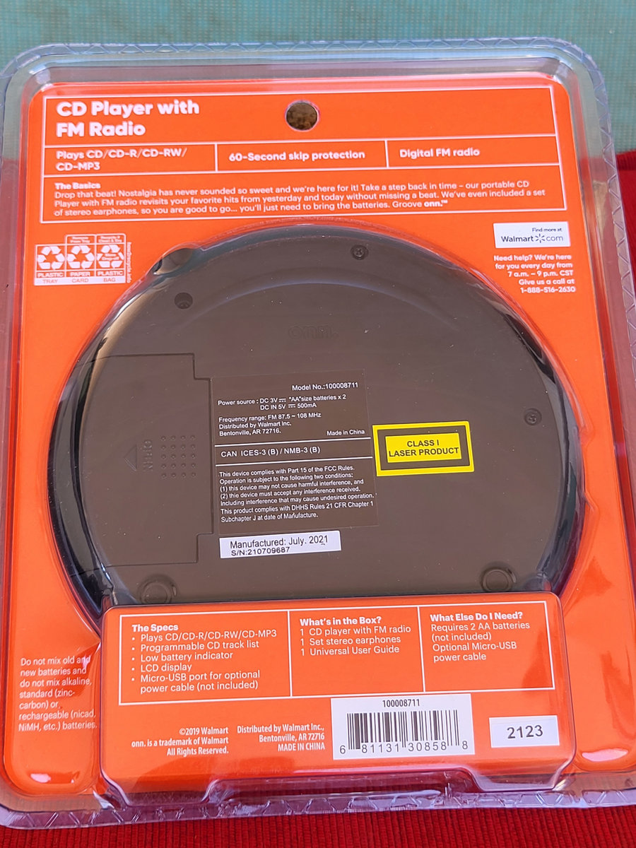 Groove Onn CD Player With FM Radio | Willie Griffin