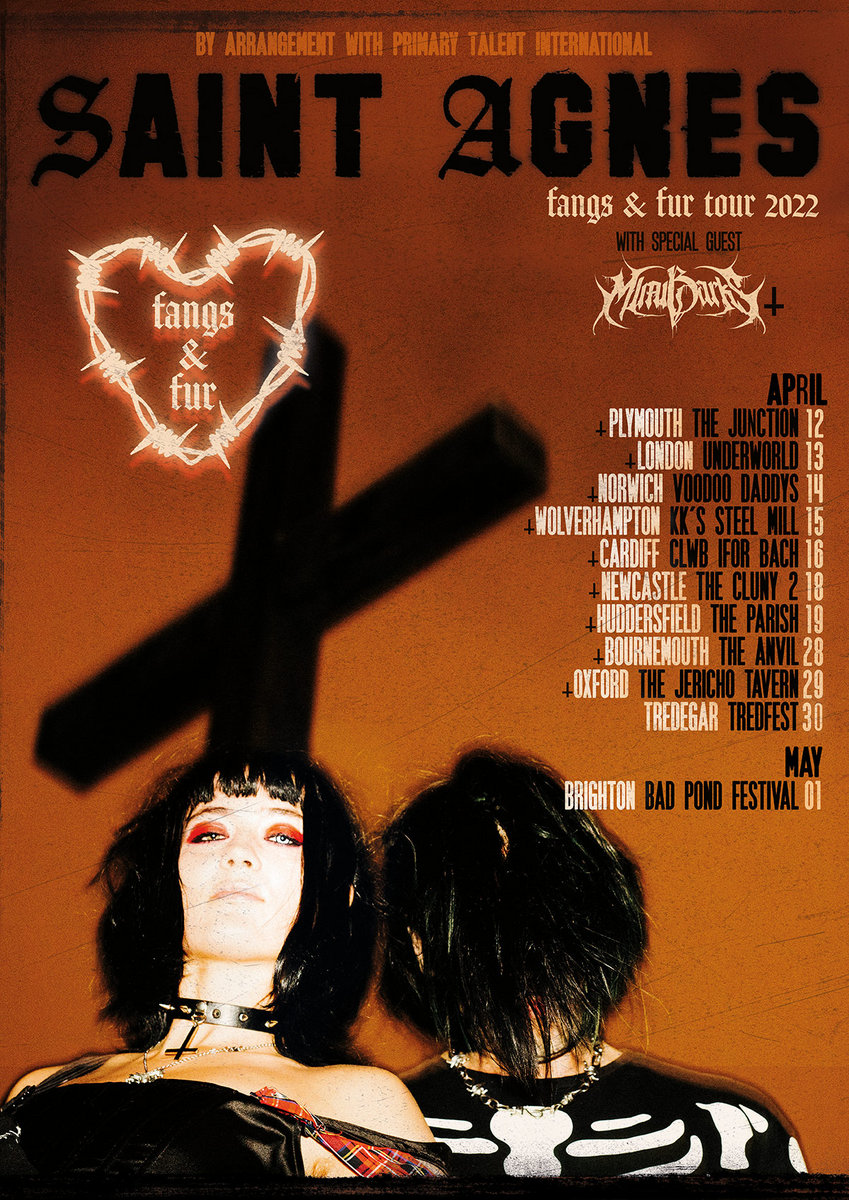 Signed Fangs & Fur A2 Tour Poster | Saint Agnes