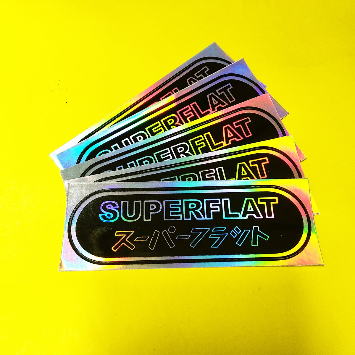 Superflat Holographic Logo Sticker Pack | Superflat