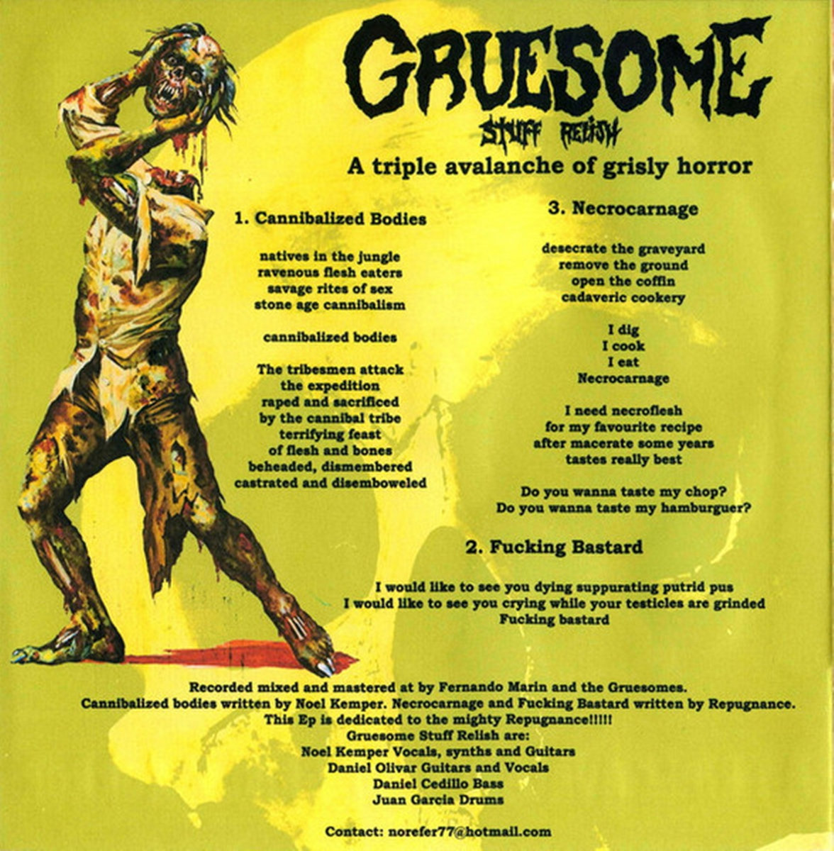 Split with Gruesome Stuff Relish - A Triple Avalanche Of Grisly Horror ...