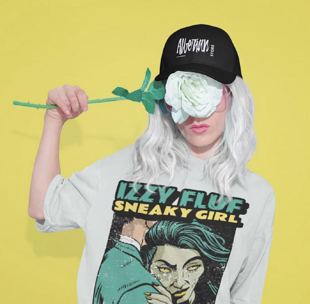 Sneaky Girl Black and White | IZZY FLUF