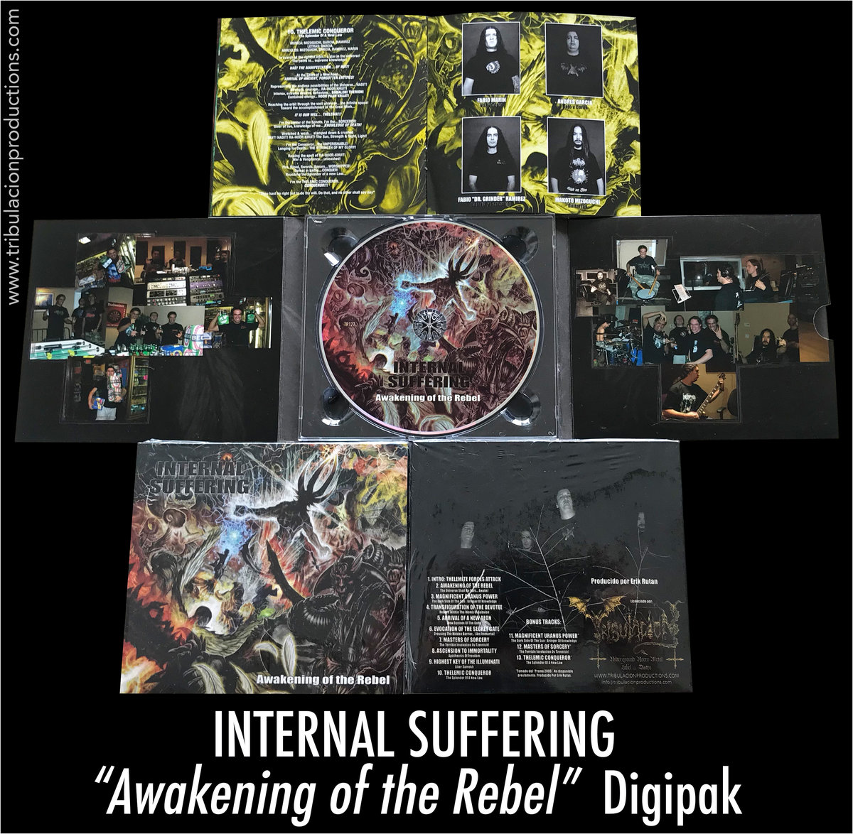 INTERNAL SUFFERING "Awakening Of The Rebel" Digipak | Tribulacion ...