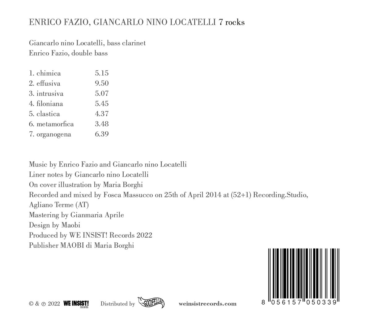7 rocks | Enrico Fazio, Giancarlo nino Locatelli | WE INSIST!