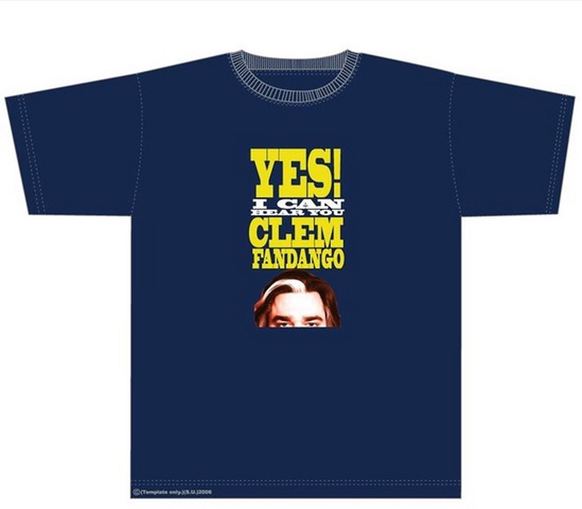 Yes I Can Hear You Clem Fandango Matt Berry T Shirt Navy Matt Berry