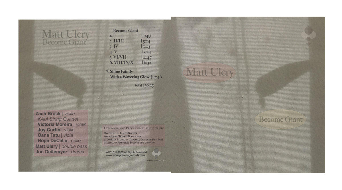 Become Giant | Matt Ulery | Woolgathering Records