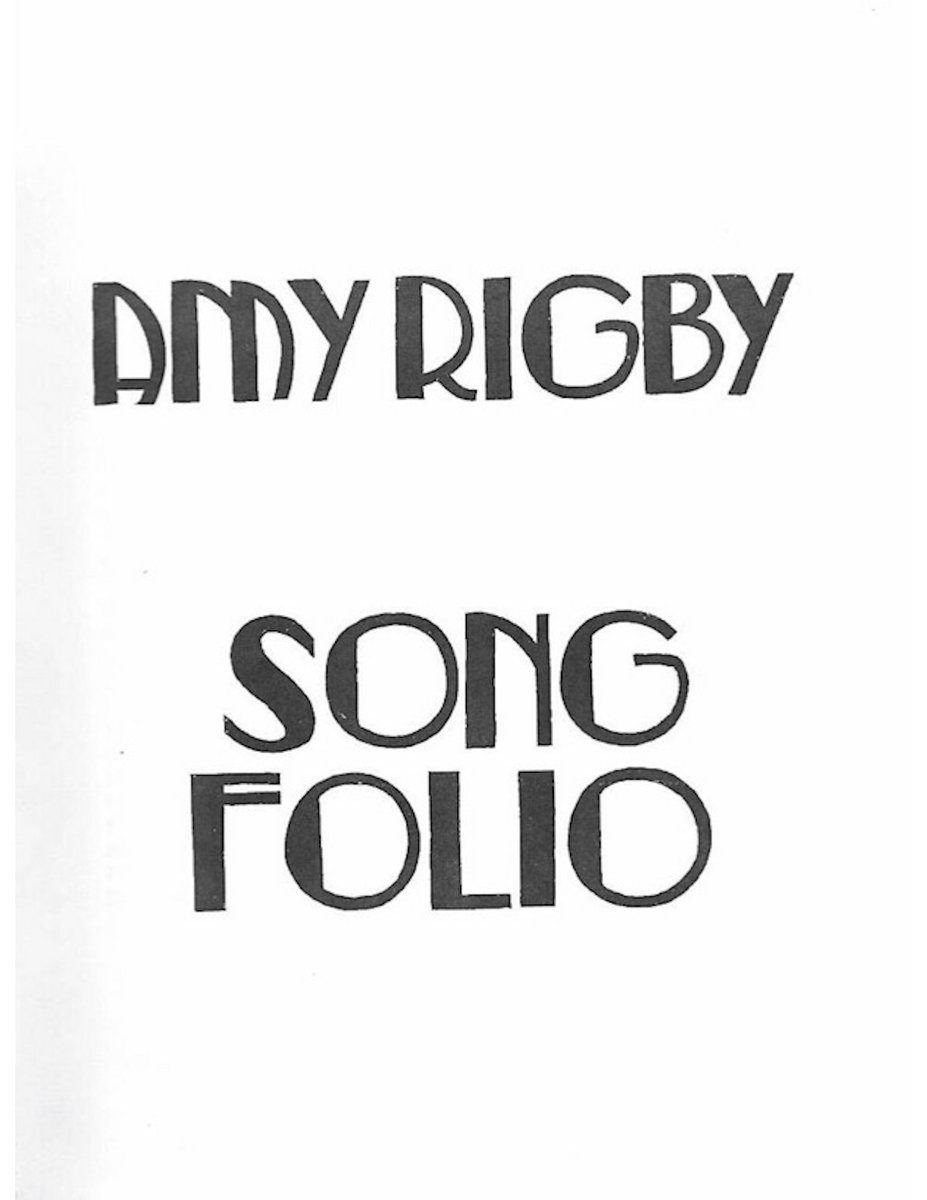 Song Folio | Amy Rigby