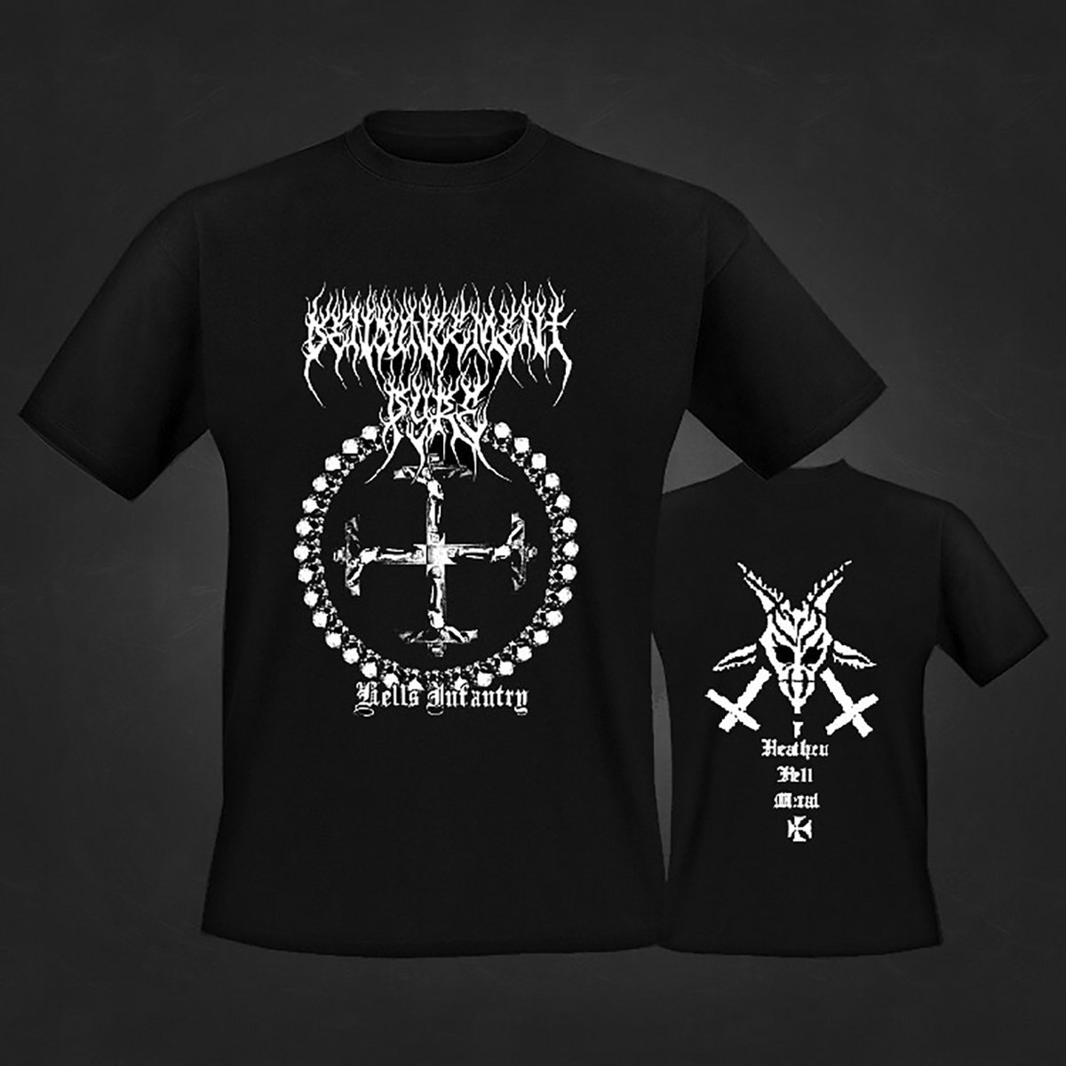 DENOUNCEMENT PYRE – Hells Infantry, T-SHIRT | metalofdeathshop