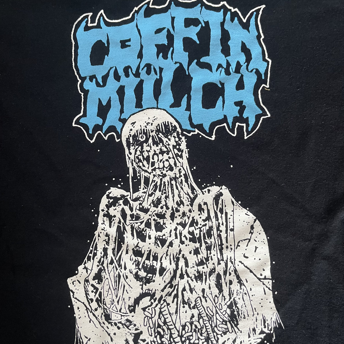Blue logo corpse shirt | Coffin Mulch