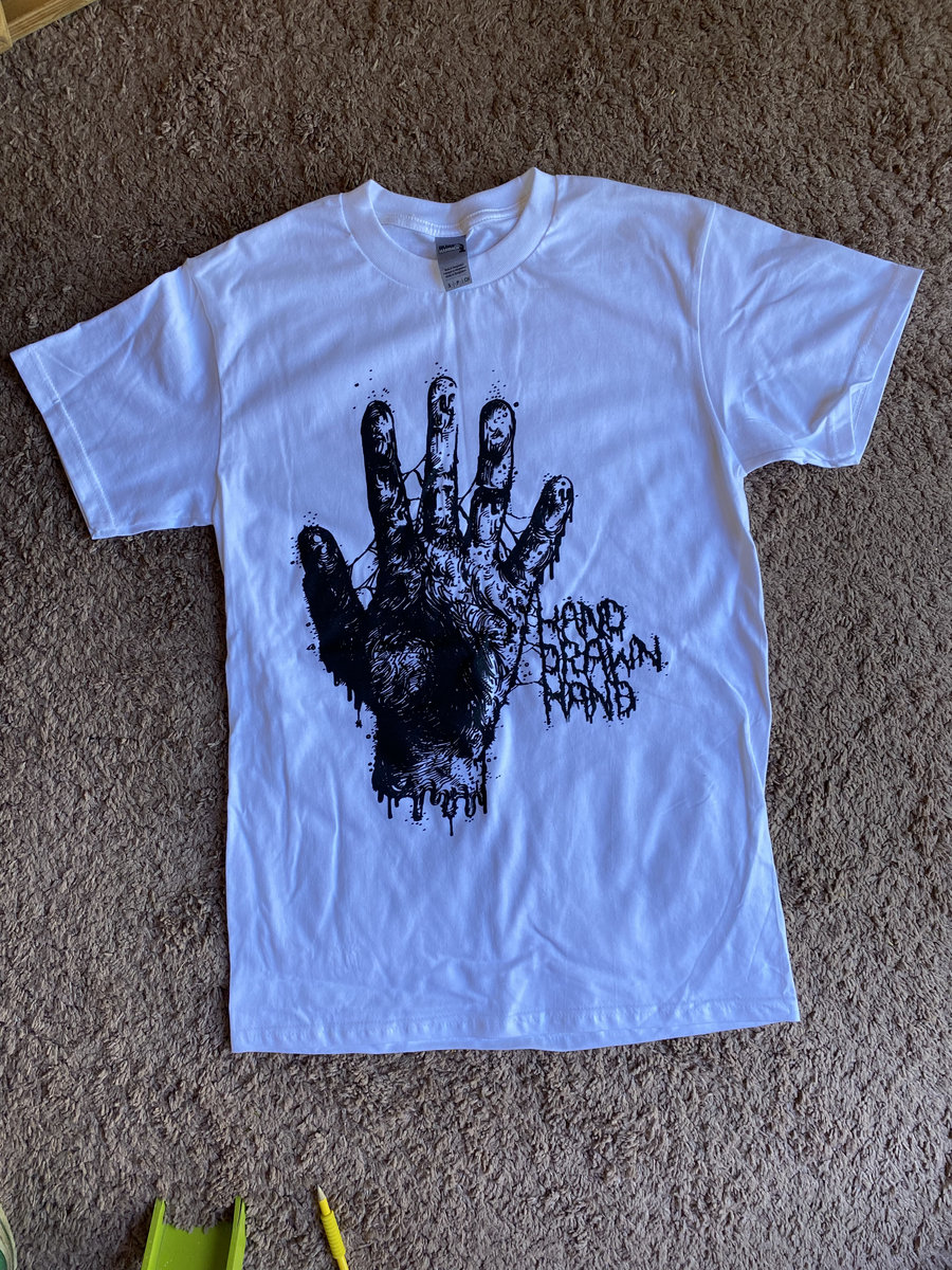 Hand drawn hand T shirt | Hand drawn hand