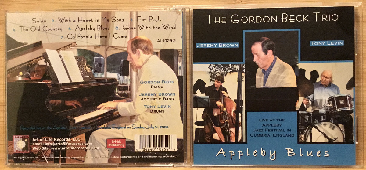 "Appleby Blues" (With Jeremy Brown & Tony Levin) | The Gordon Beck Trio ...