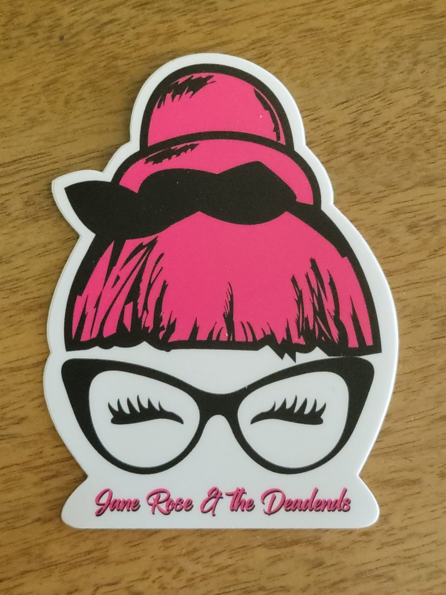 Pink Logo Sticker | Jane Rose and The Deadends