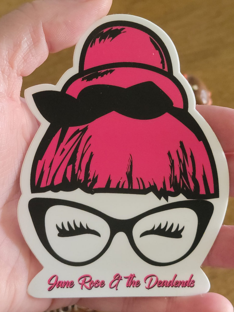 Pink Logo Sticker | Jane Rose and The Deadends
